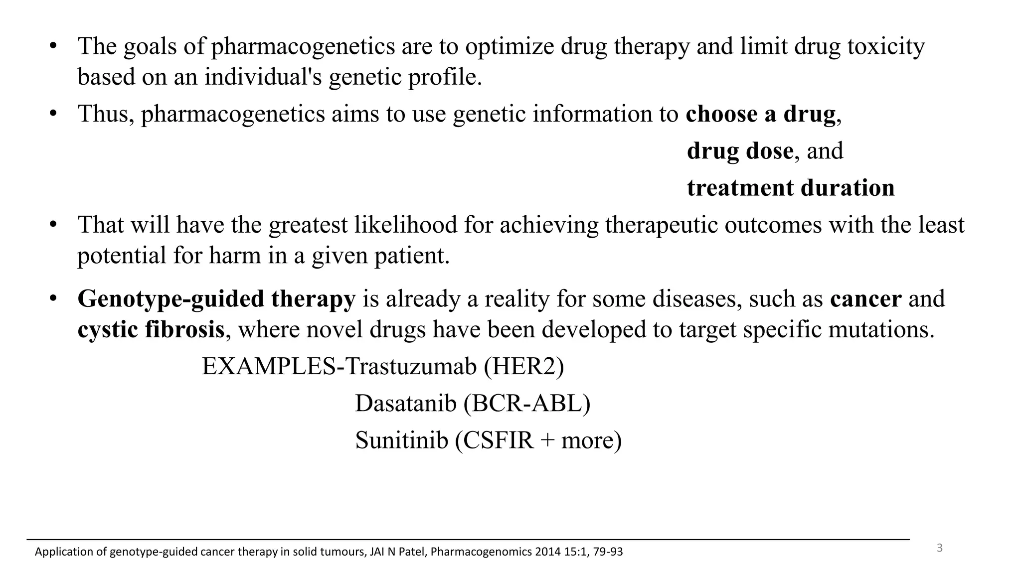 Pharmacogenetics -Pharmacokinetic- considerations. | PPTX