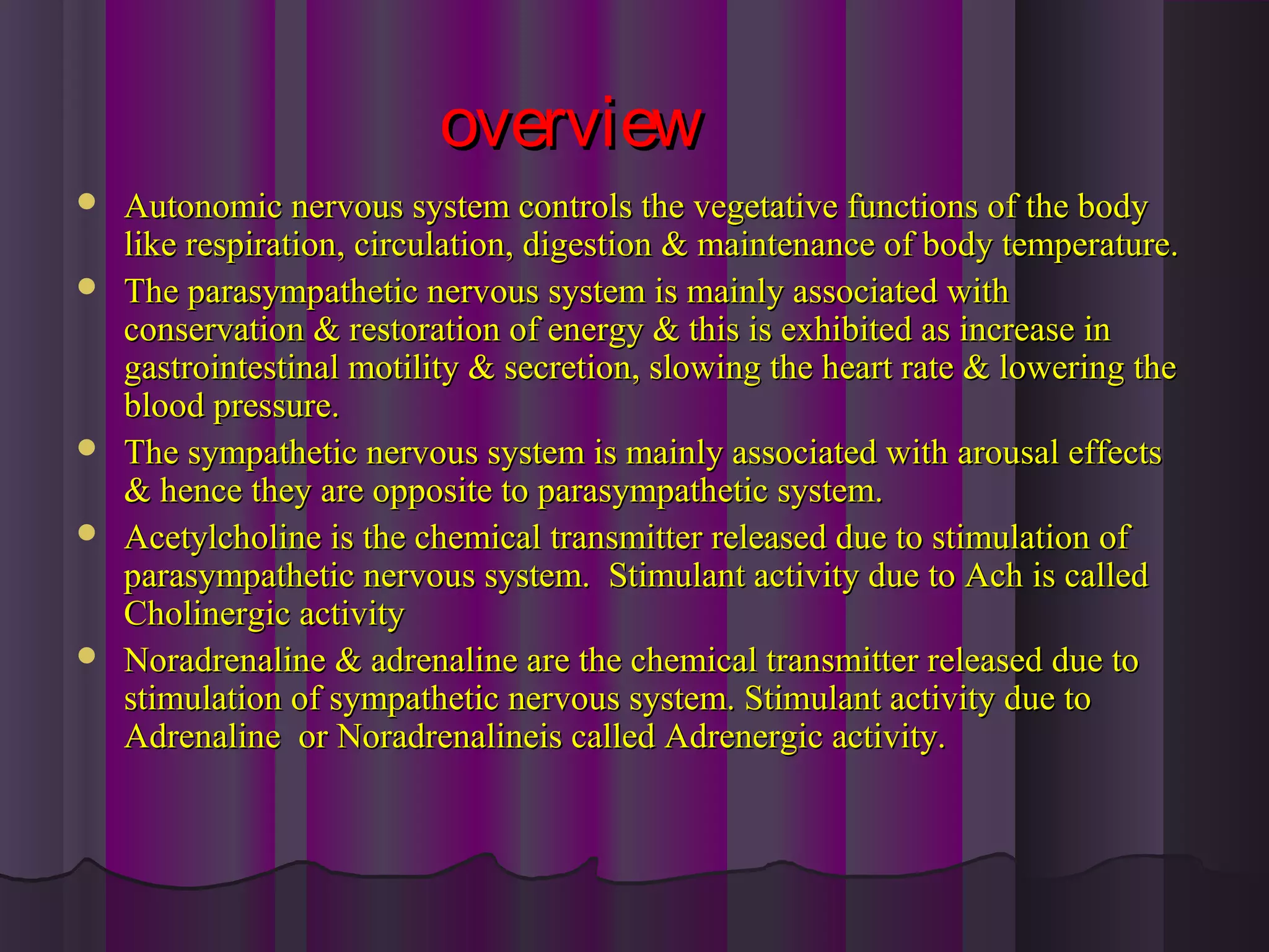 Drugs Acting on Nervous System | PPT