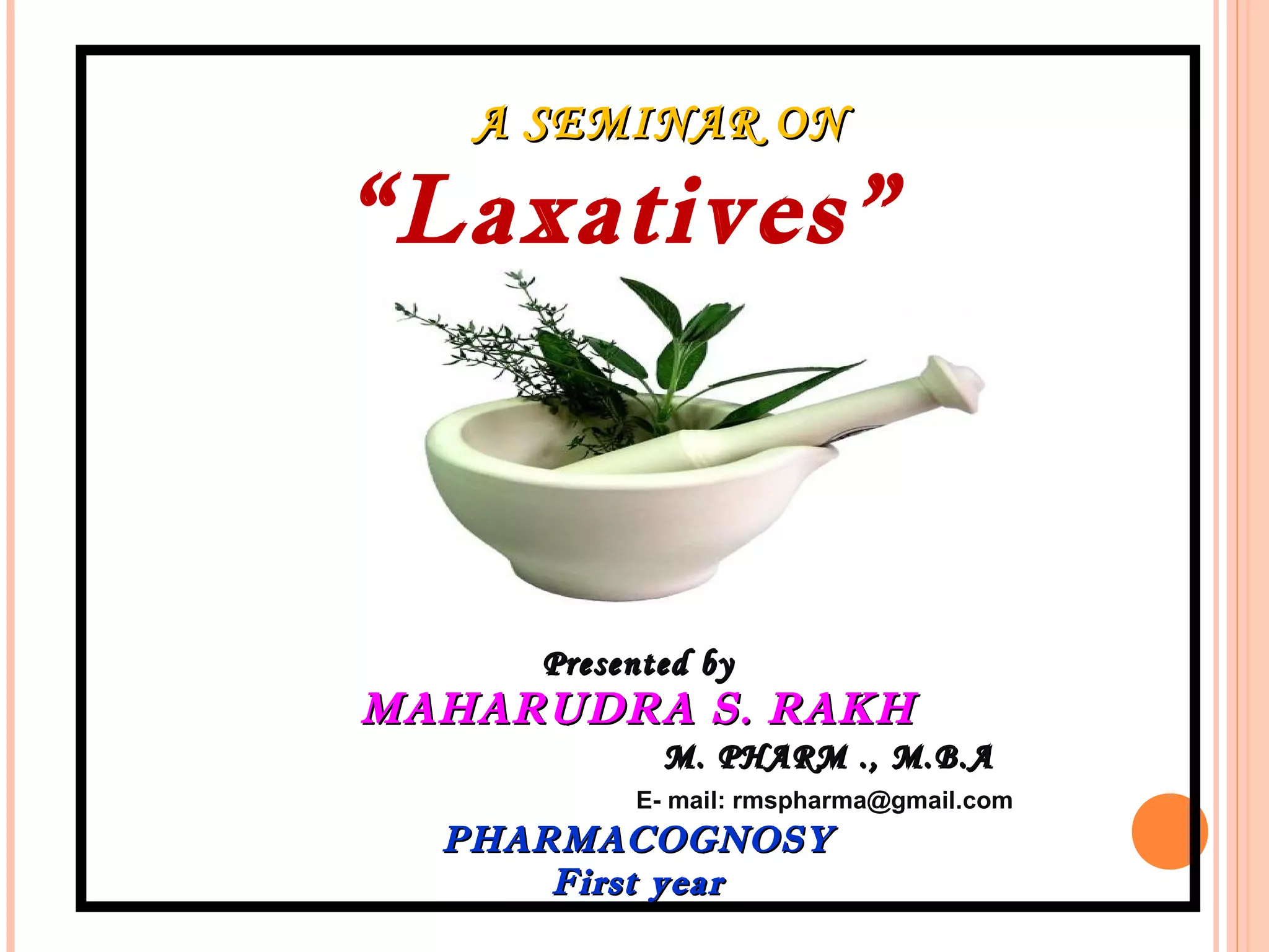 Pgy 9a laxatives | PPT