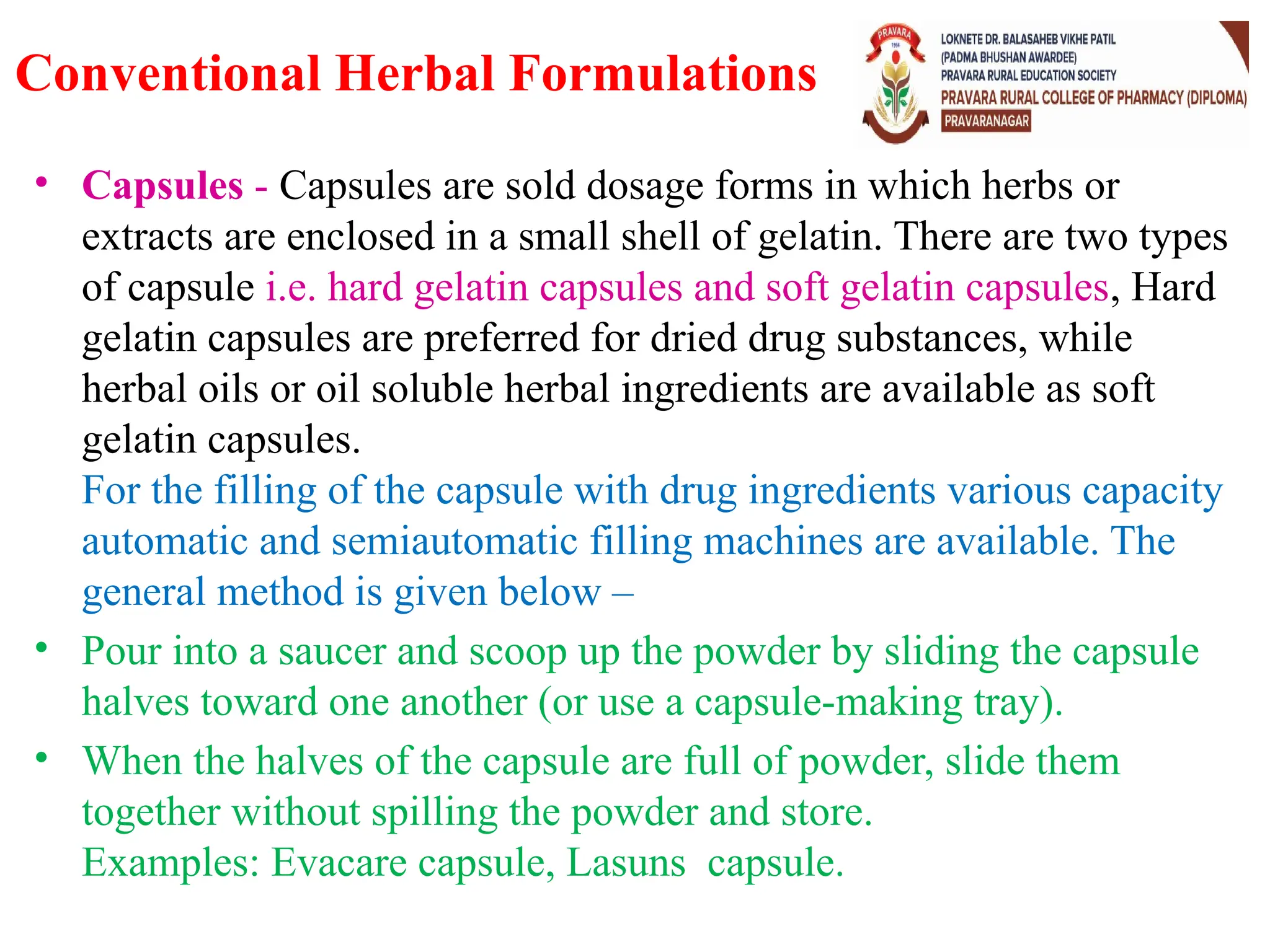 Introduction to herbal formulations (Different herbal formulations) | PPTX