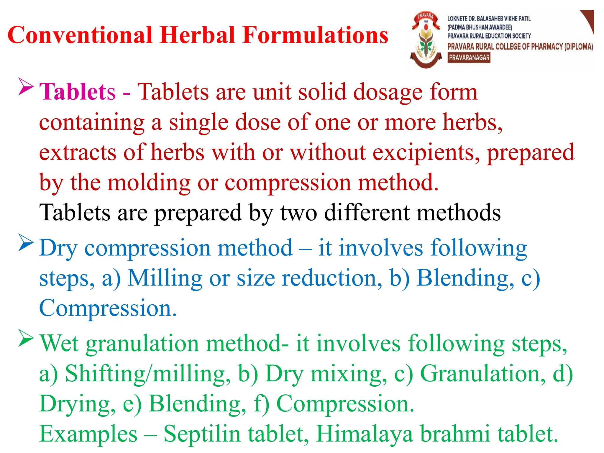 Introduction to herbal formulations (Different herbal formulations) | PPTX