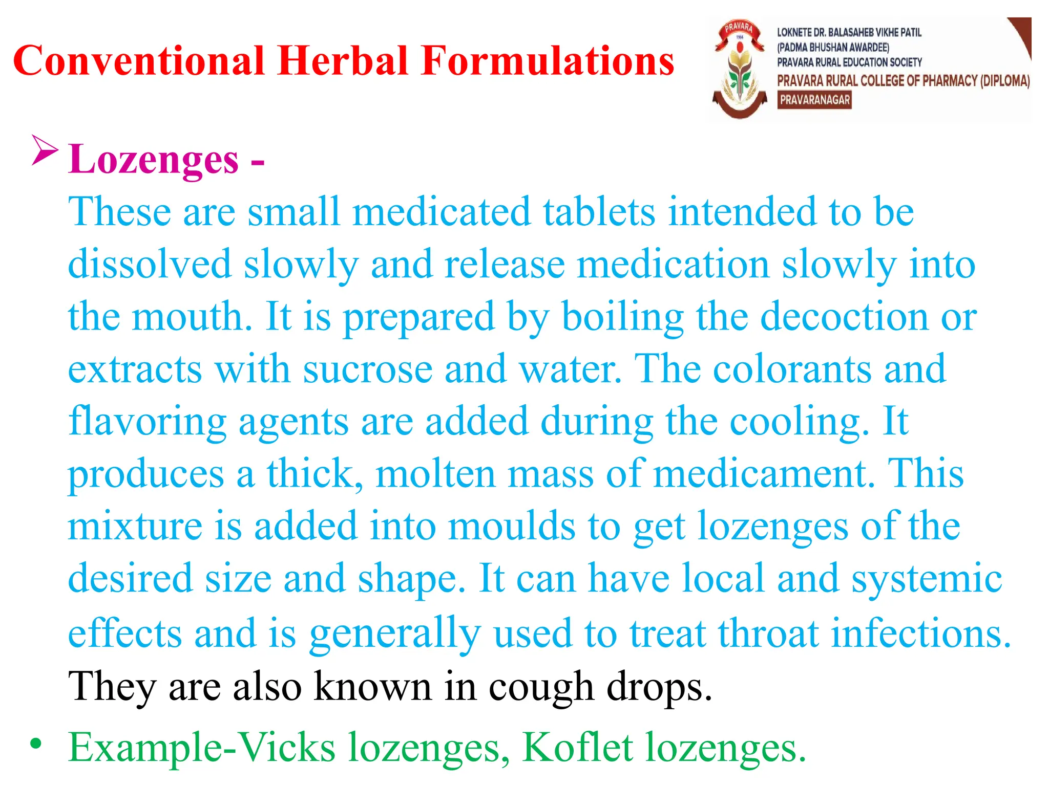 Introduction to herbal formulations (Different herbal formulations) | PPTX