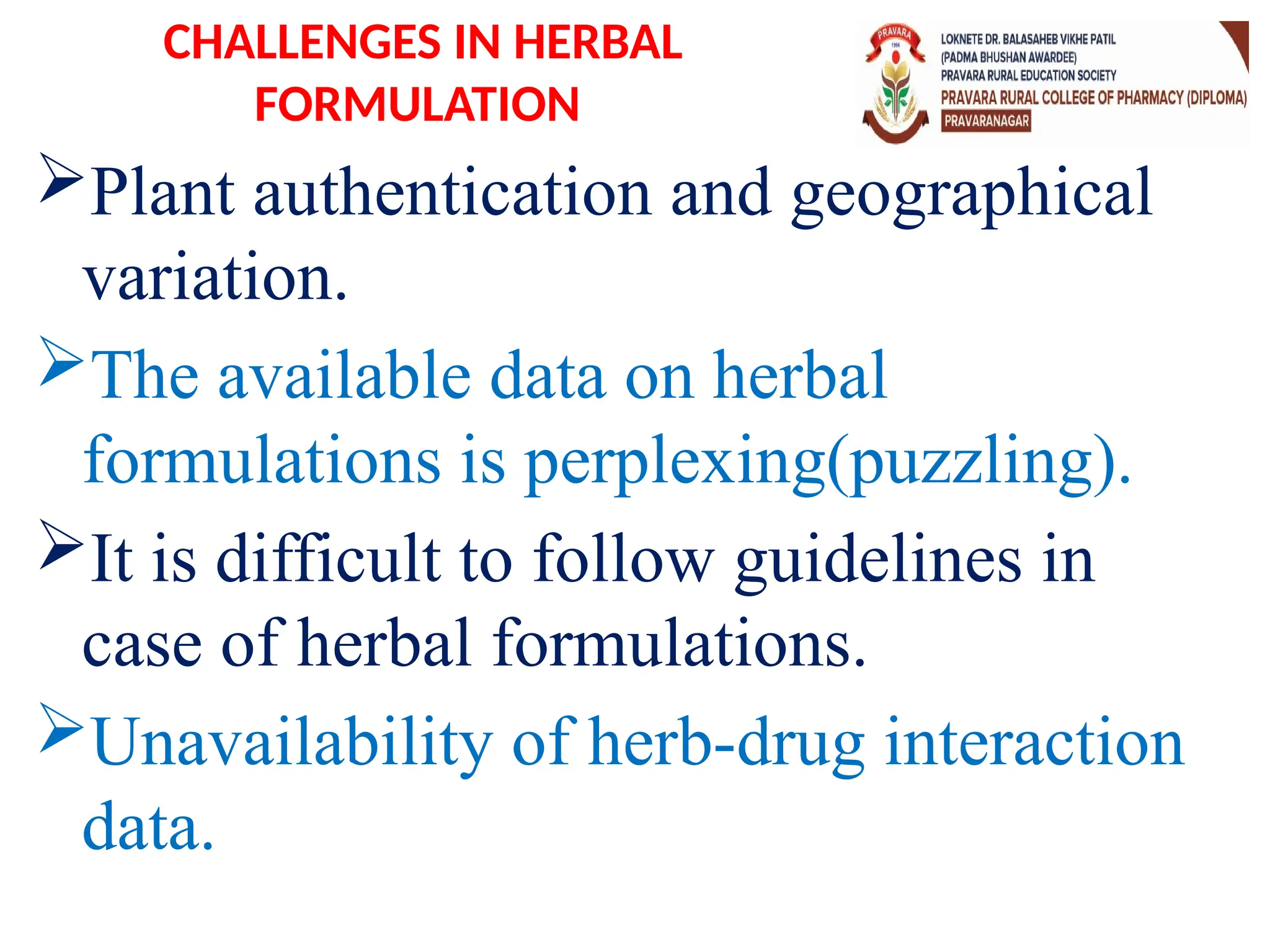 Introduction to herbal formulations (Different herbal formulations) | PPTX