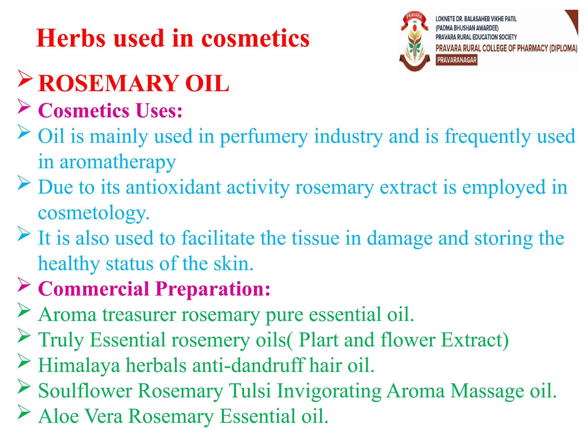 Herbal cosmetics (Types of herbal cosmetics) | PPT