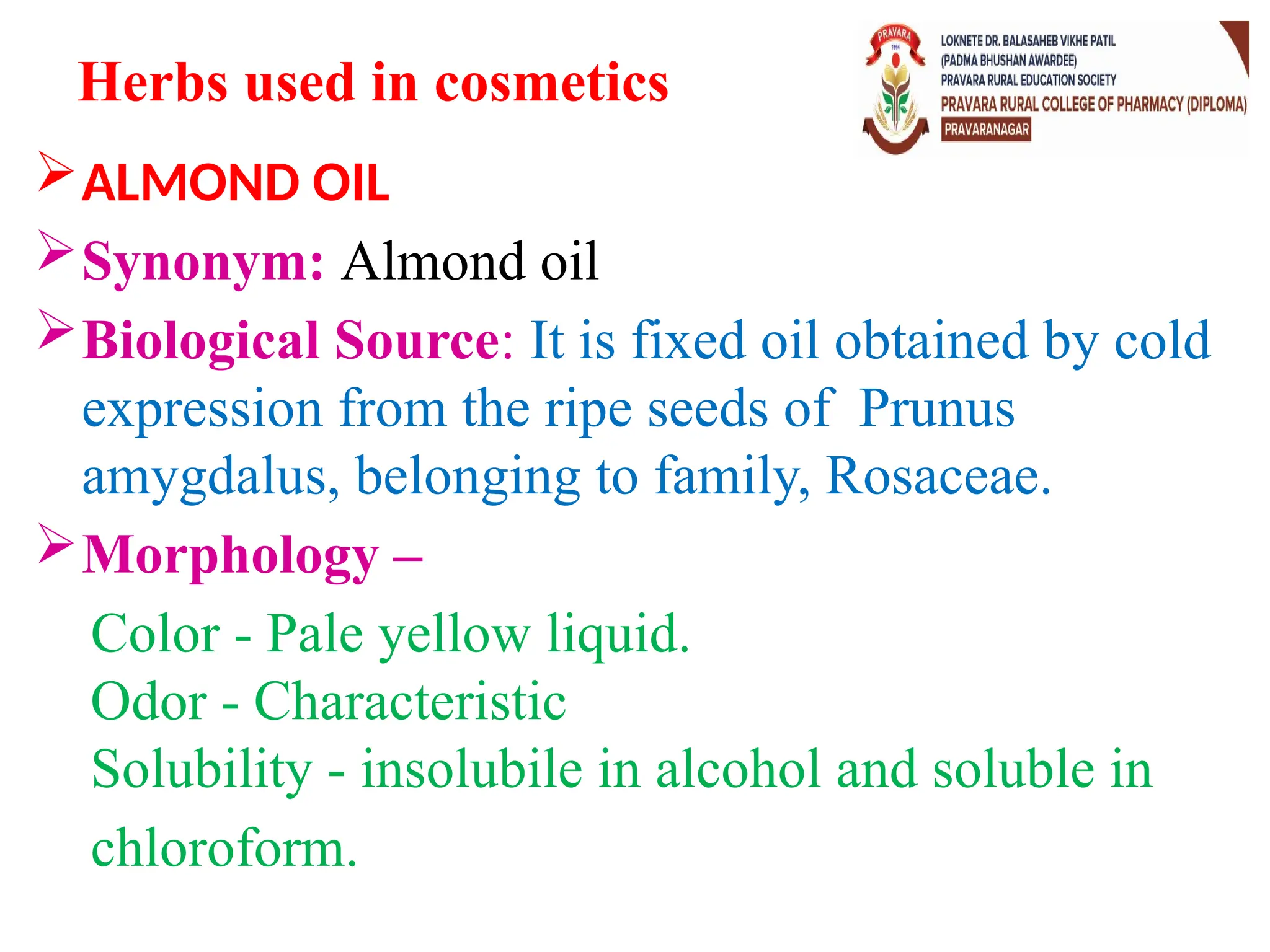 Herbal cosmetics (Types of herbal cosmetics) | PPT