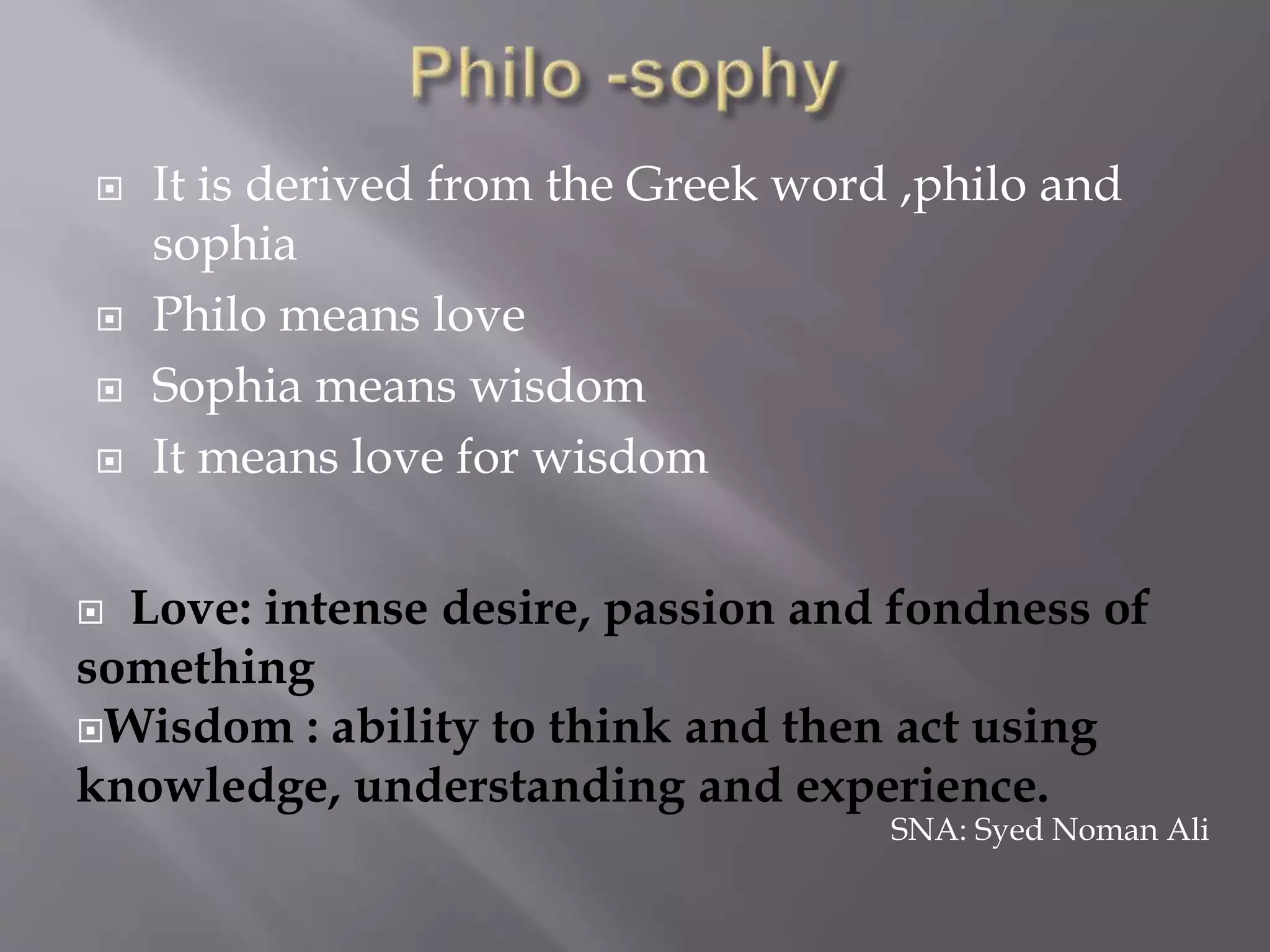 Introduction to philosophy | PPTX