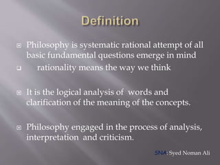 Introduction to philosophy | PPT