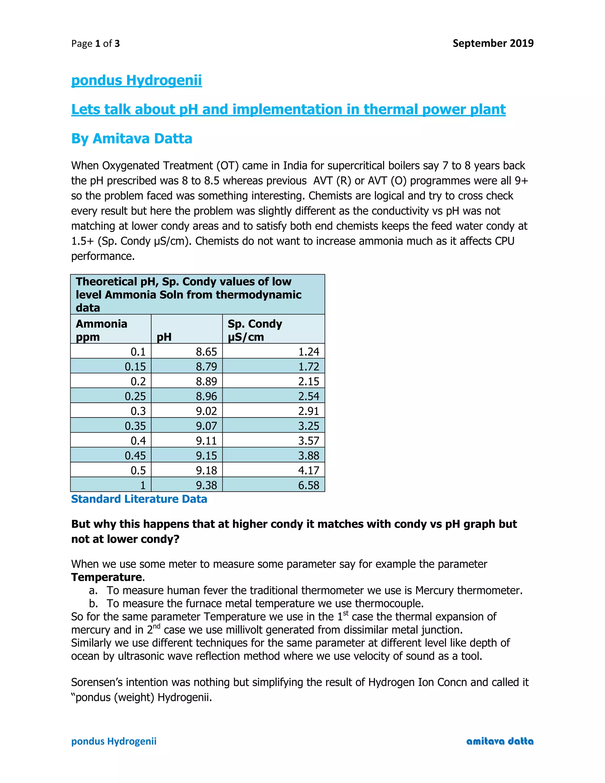 pondus Hydrogenii-pH | PDF