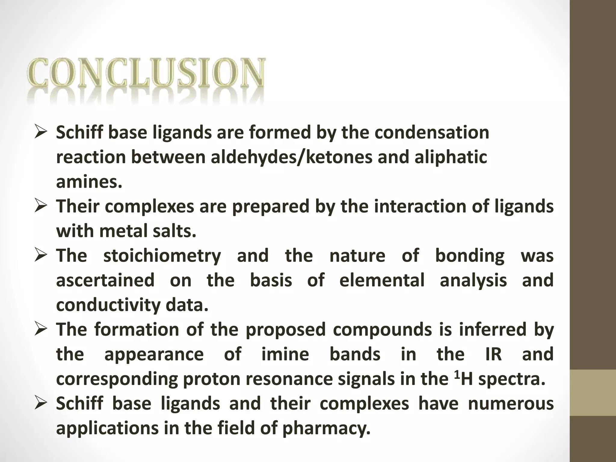 schiff base ligand | PPTX