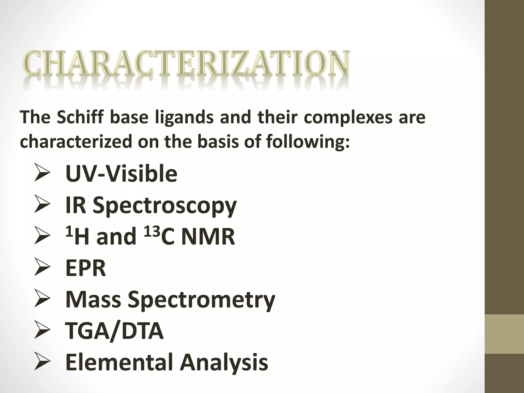 schiff base ligand | PPTX