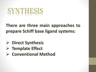 schiff base ligand | PPTX
