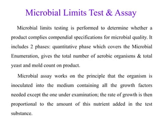 Pharmaceutical microbiology | PPTX