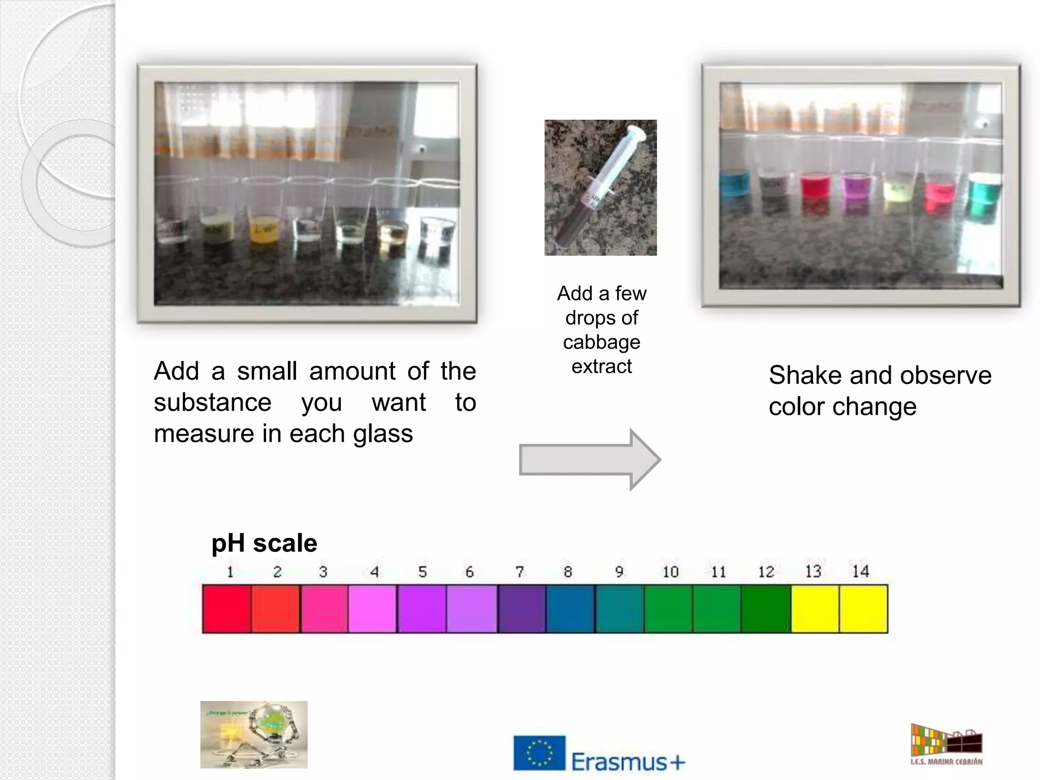 PH measurement with a homemade indicator | PPTX | Chemistry | Science