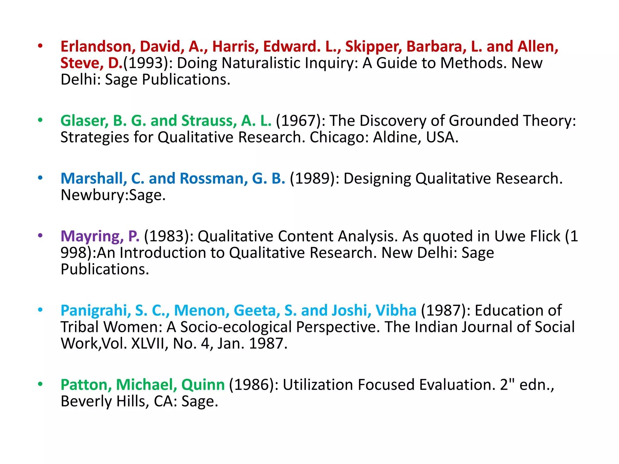 Suggested Readings for Research Methodology | PPTX