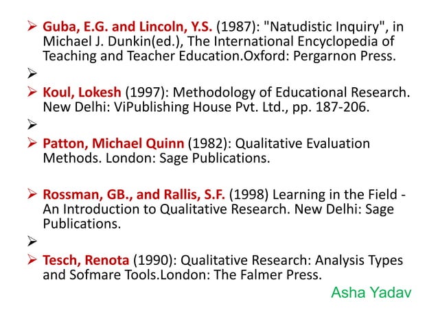 Suggested Readings for Research Methodology | PPT