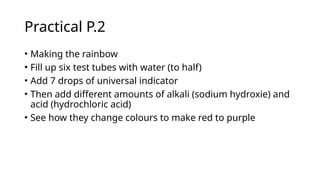a powepoint about the ph scale and acid and akili substinces | PPTX