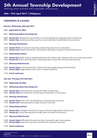 5th Annual Township Development - Philippines | PDF