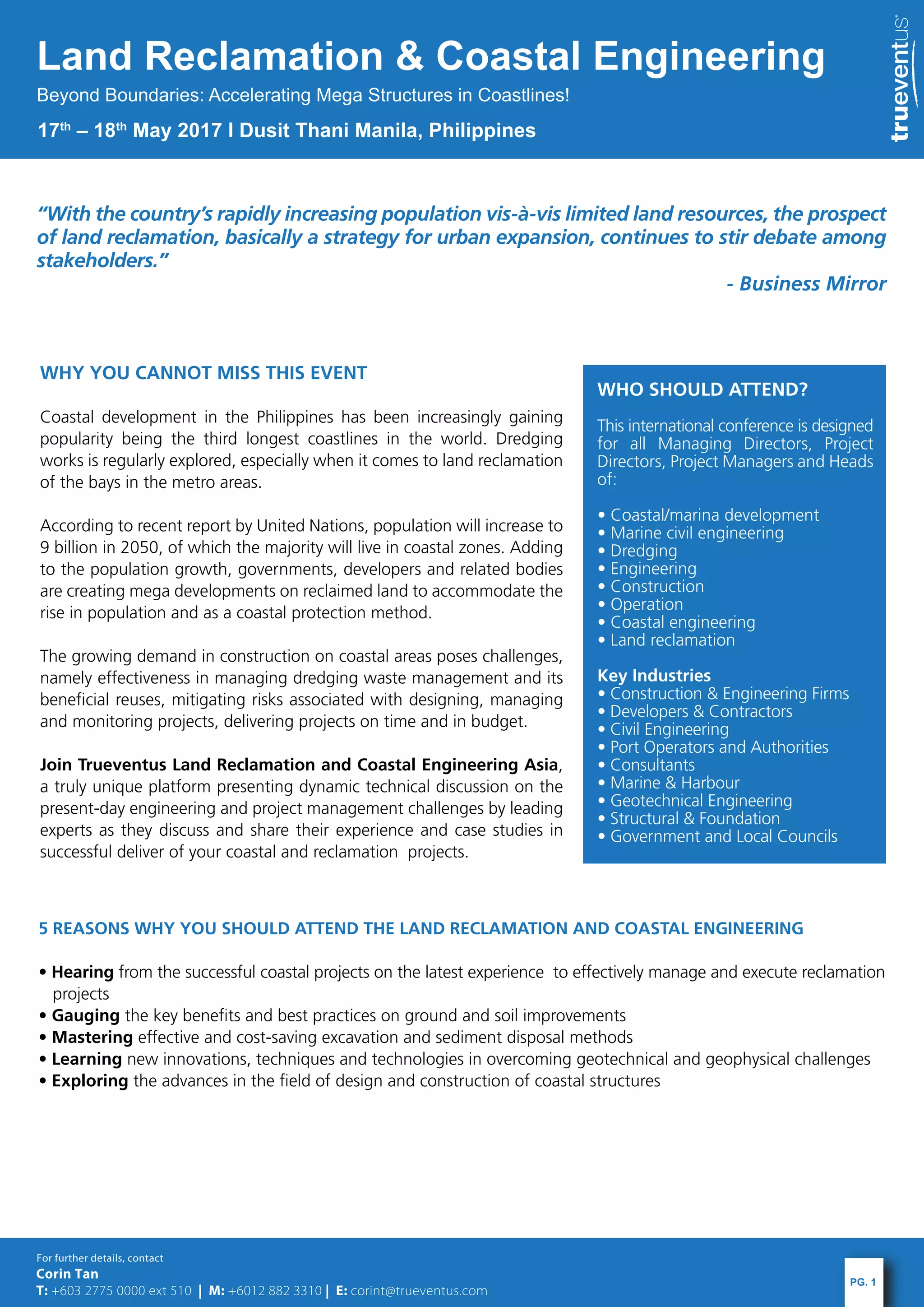 Land Reclamation & Coastal Engineering | PDF