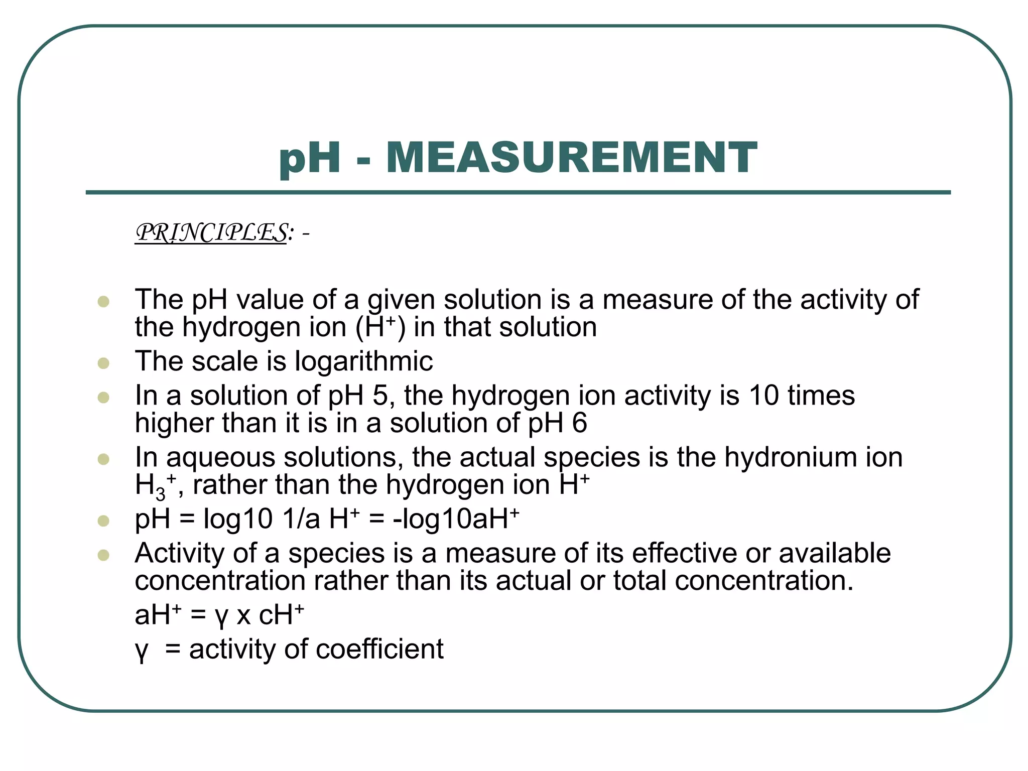 pH - MEASUREMENT .ppt