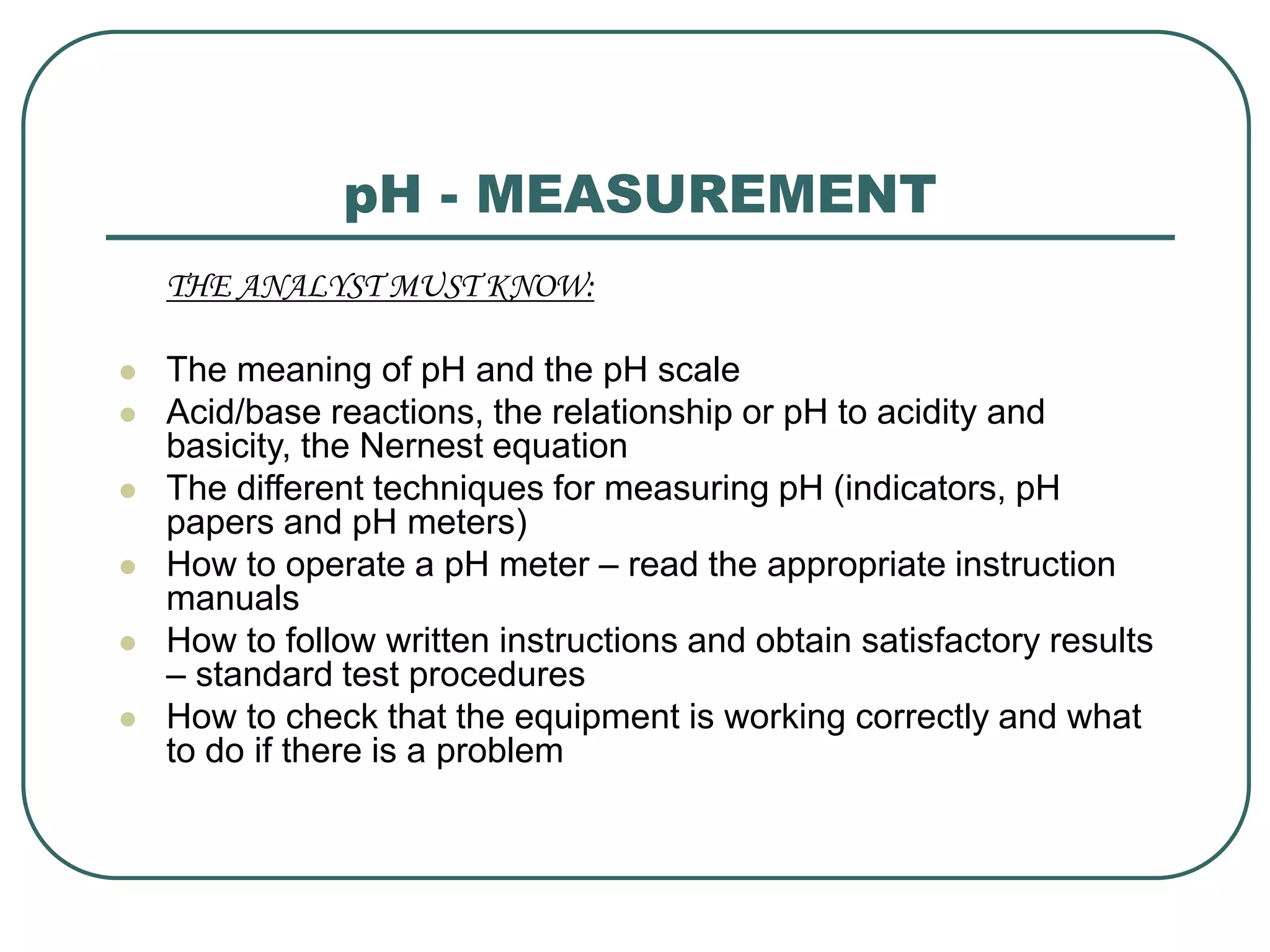 pH - MEASUREMENT .ppt