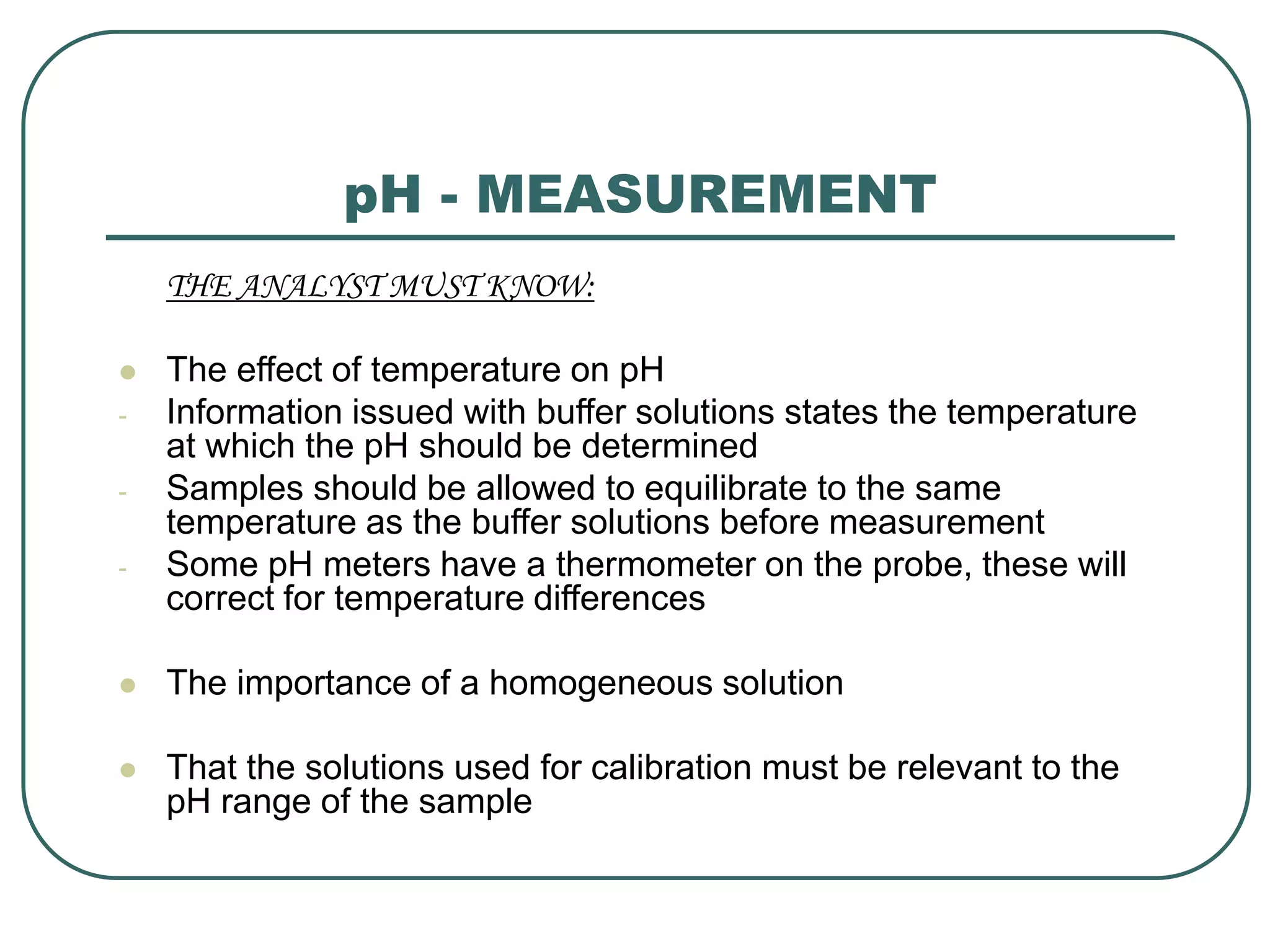 pH - MEASUREMENT .ppt