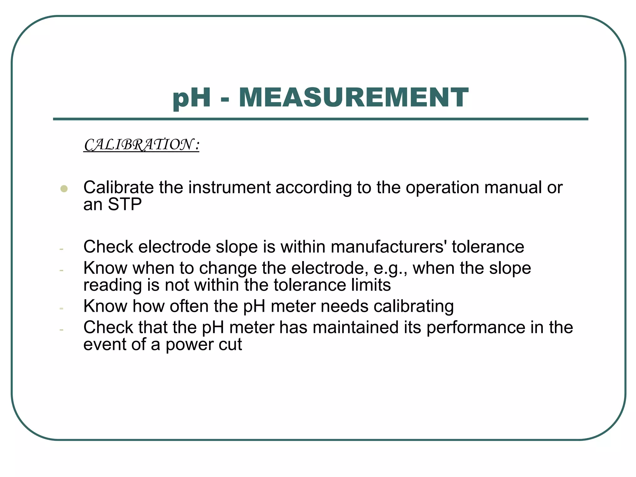 pH - MEASUREMENT .ppt