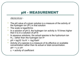 pH - MEASUREMENT EXPERIMENT PROCEDURE .ppt
