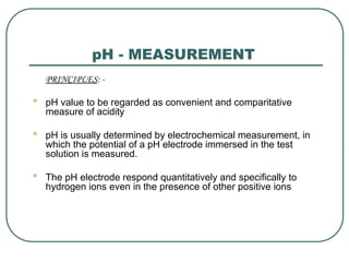pH - MEASUREMENT EXPERIMENT PROCEDURE .ppt