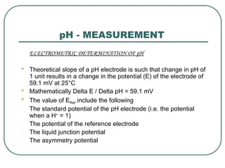 pH - MEASUREMENT EXPERIMENT PROCEDURE .ppt