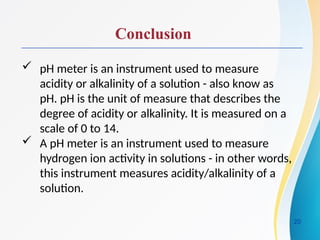 ph-meter and its type and calibration uses | PPTX | Chemistry | Science