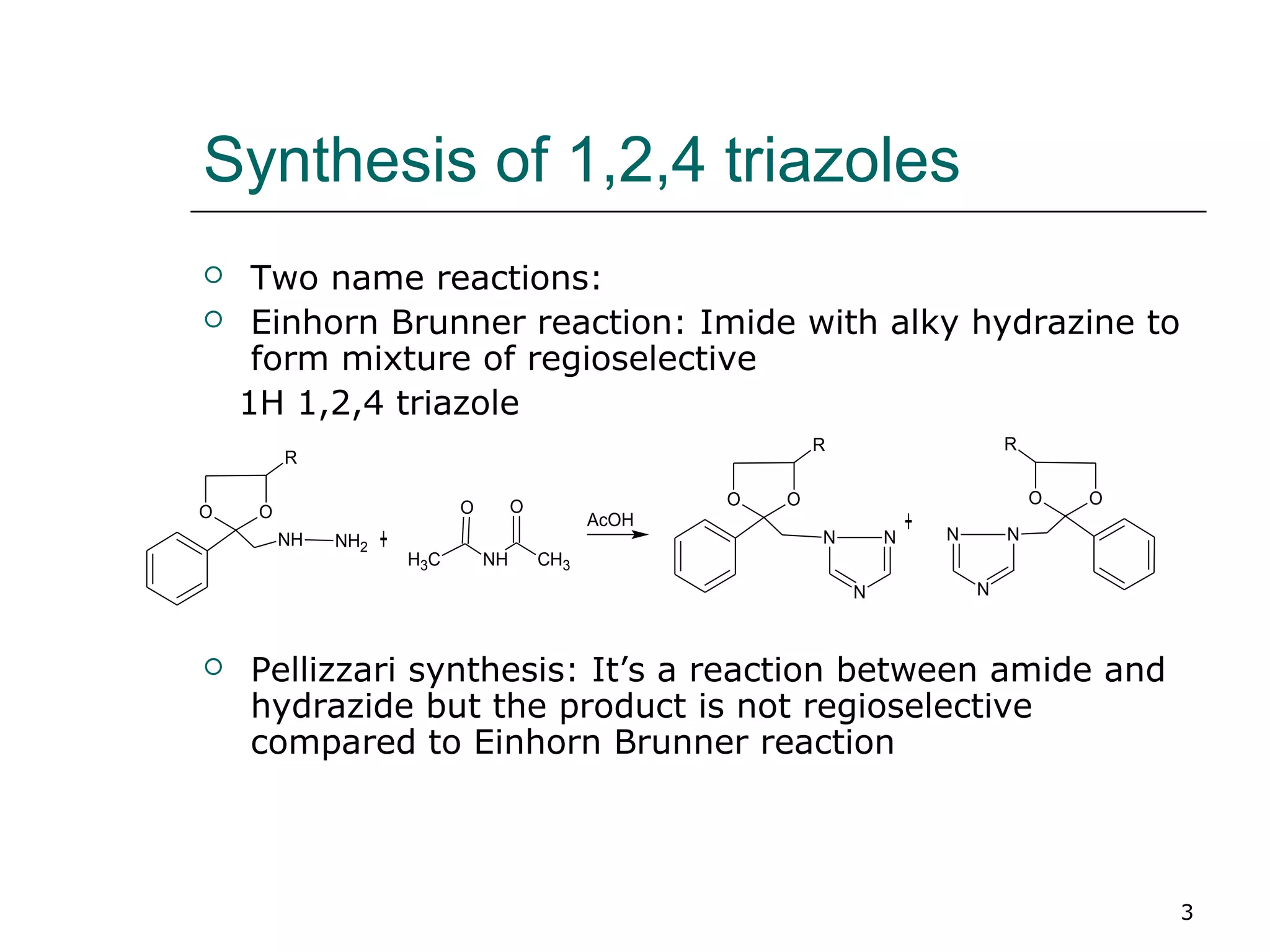 Regioselective 1H-1,2,4 Triazole alkylation | PPT
