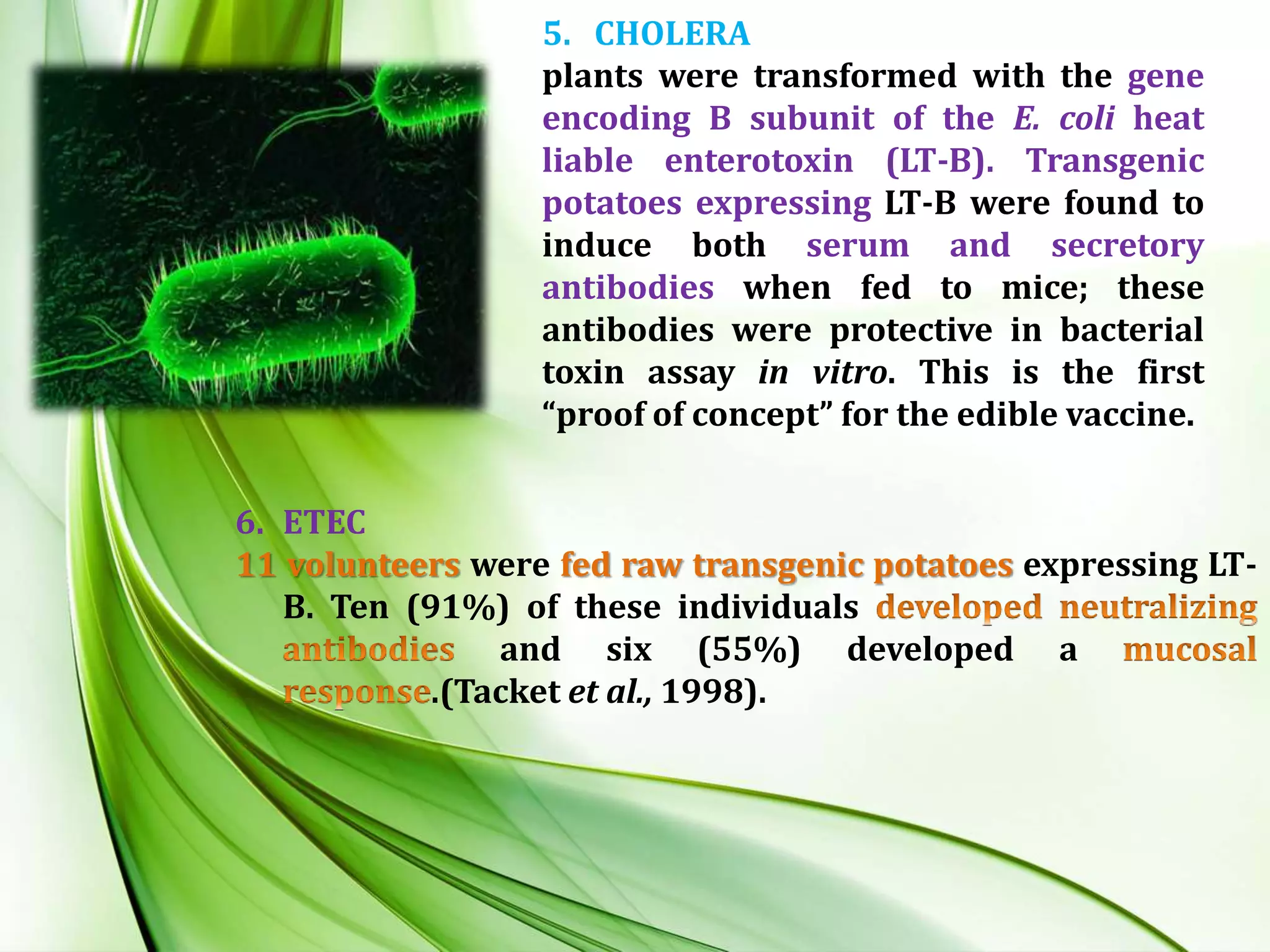 Ph02 edible vaccines | PPTX