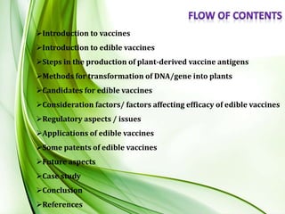Ph02 edible vaccines | PPTX
