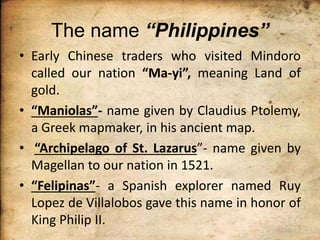 Intro. to Philippine History | PPTX