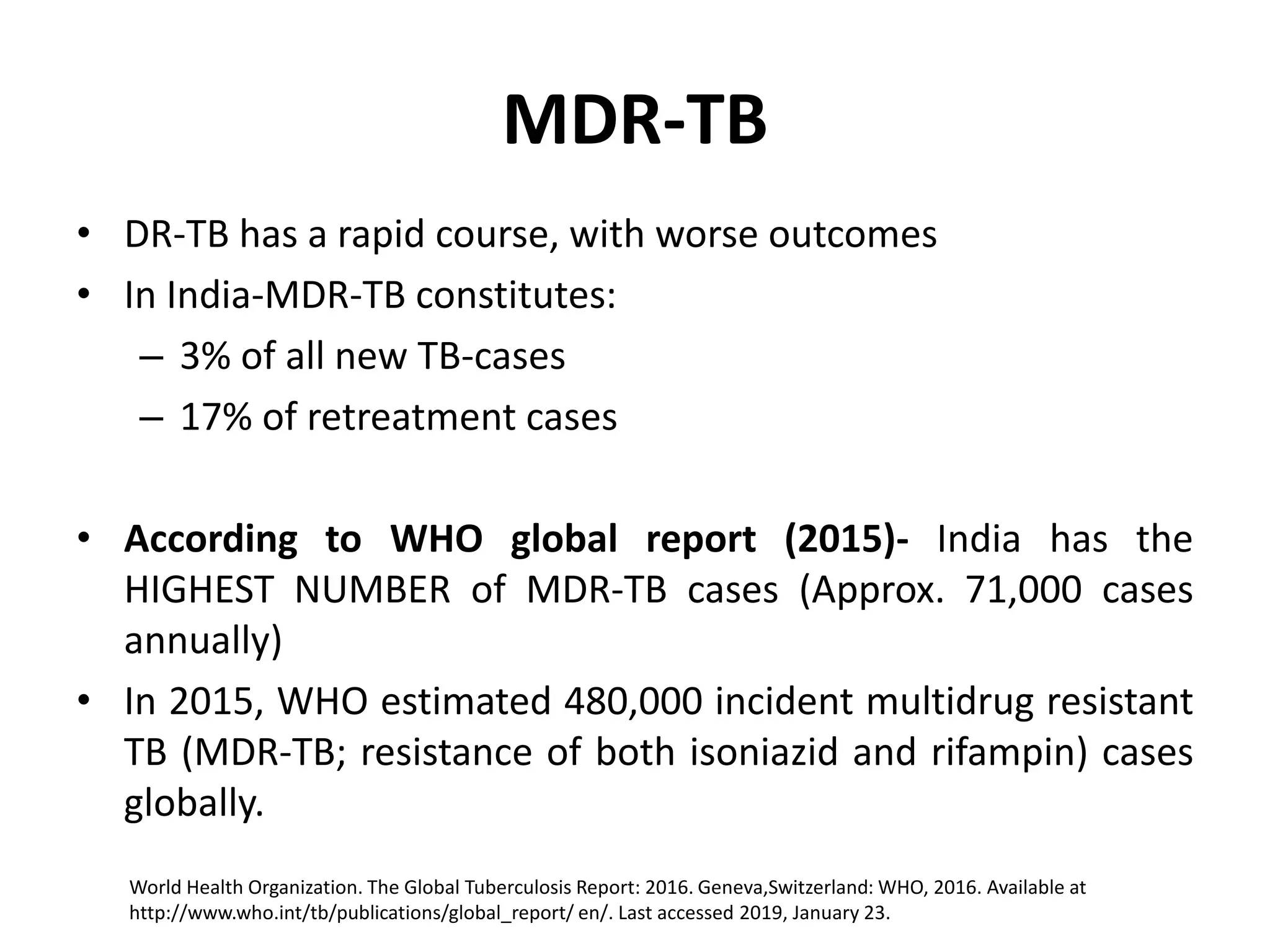 Antitubercular drugs & management of MDR & XDR | PPTX