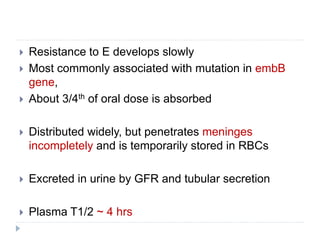 Antitubercular drugs & management of MDR & XDR | PPTX