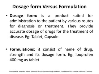 Drug formulations & drug delivery systems | PPTX
