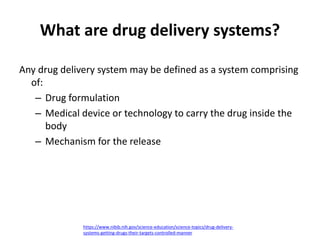 Drug formulations & drug delivery systems | PPTX