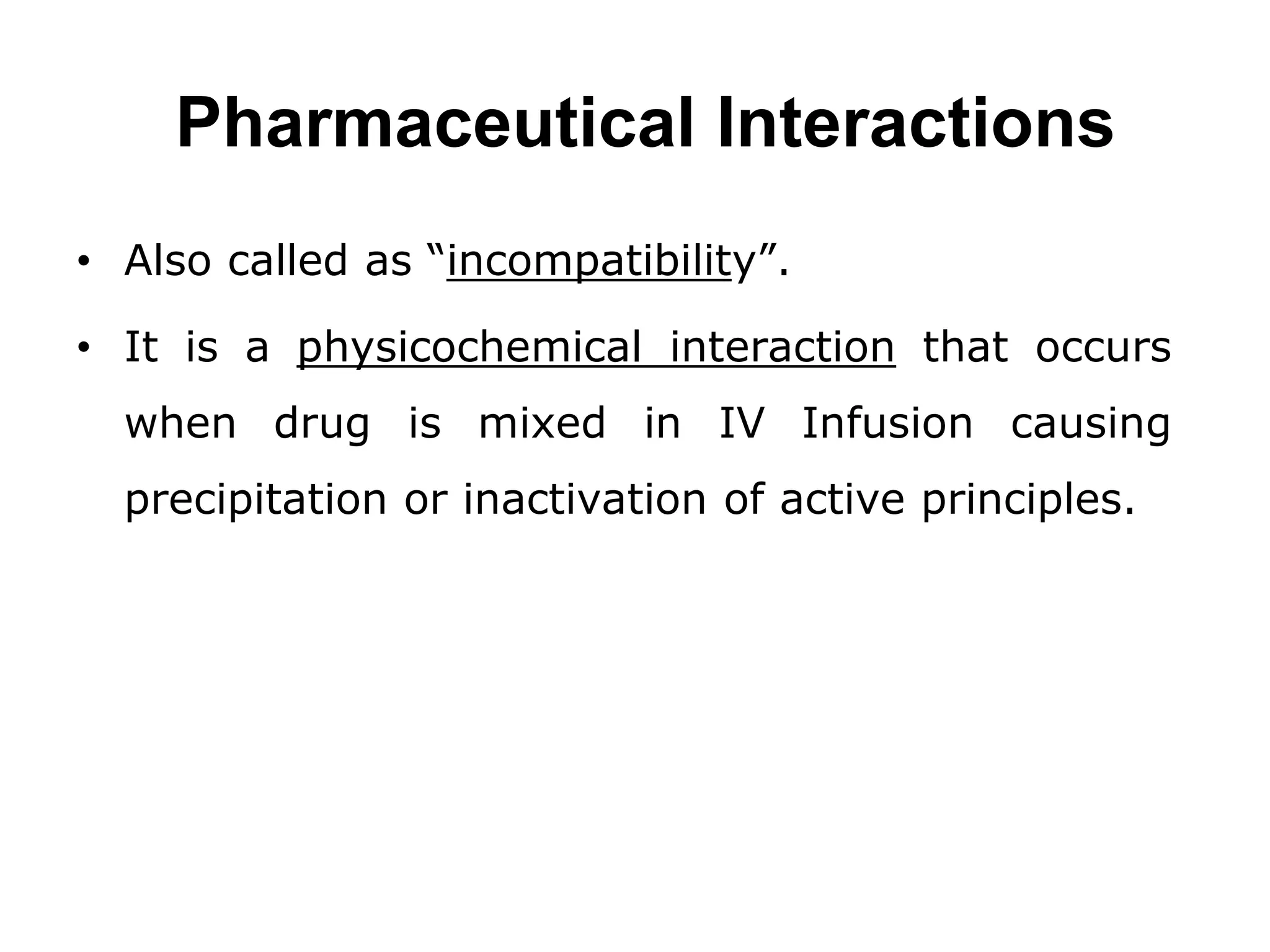 Identify and Describe The Management of Drug Interactions | PPTX