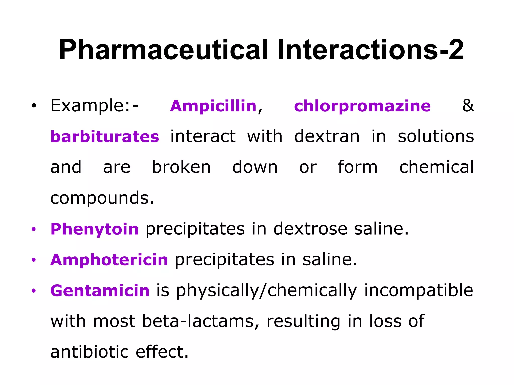 Identify and Describe The Management of Drug Interactions | PPTX