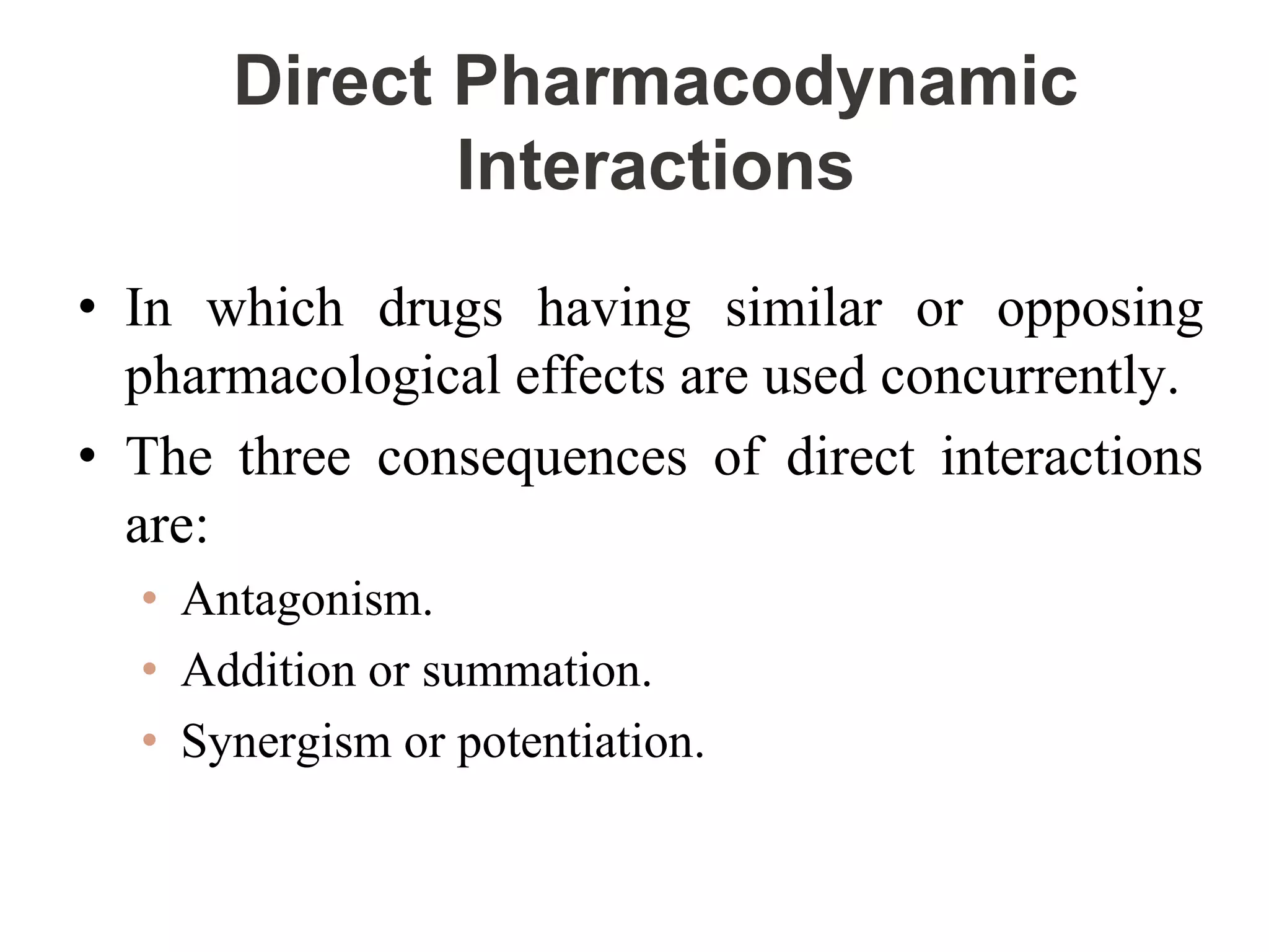 Identify and Describe The Management of Drug Interactions | PPTX