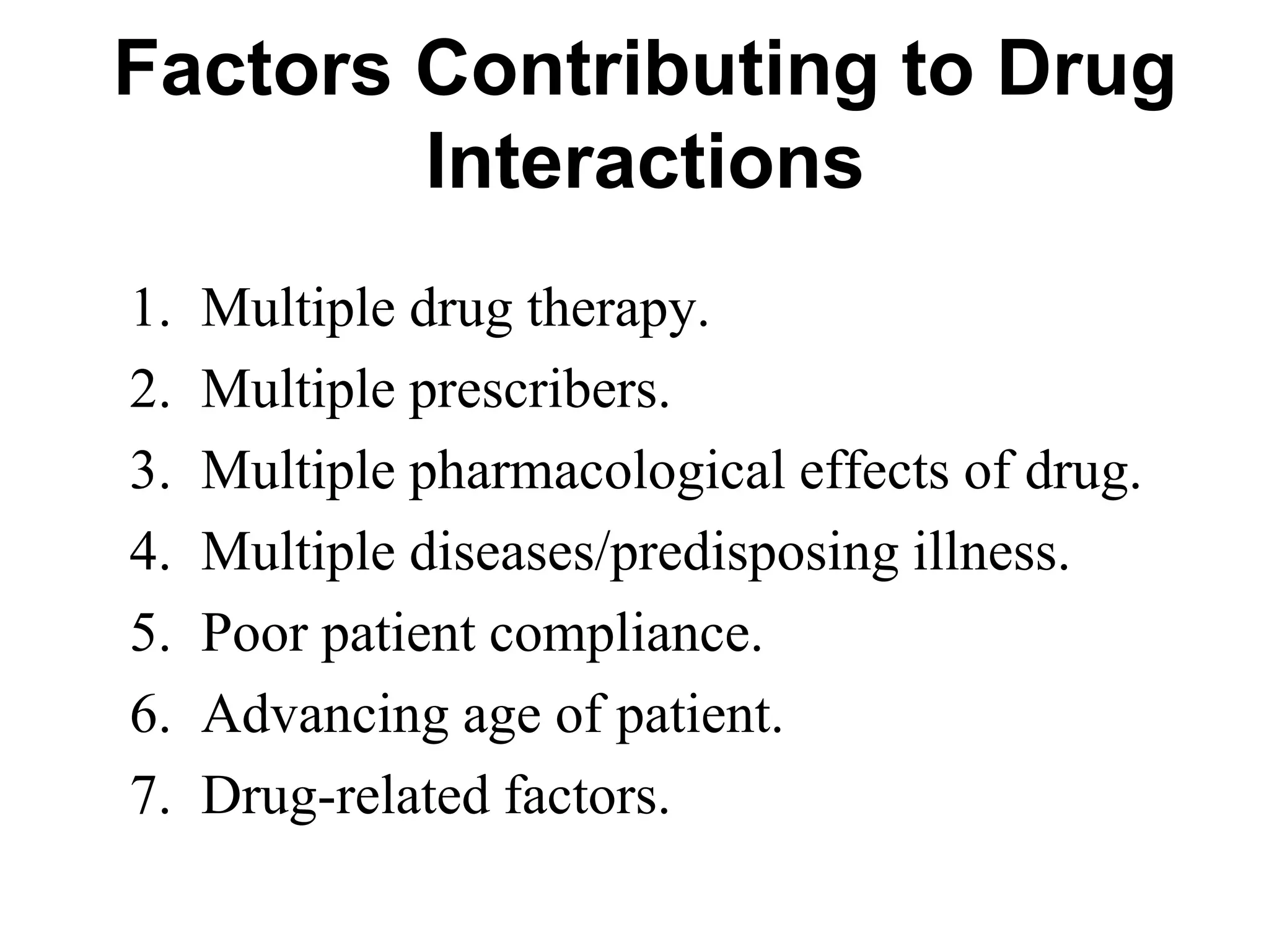 Identify and Describe The Management of Drug Interactions | PPTX