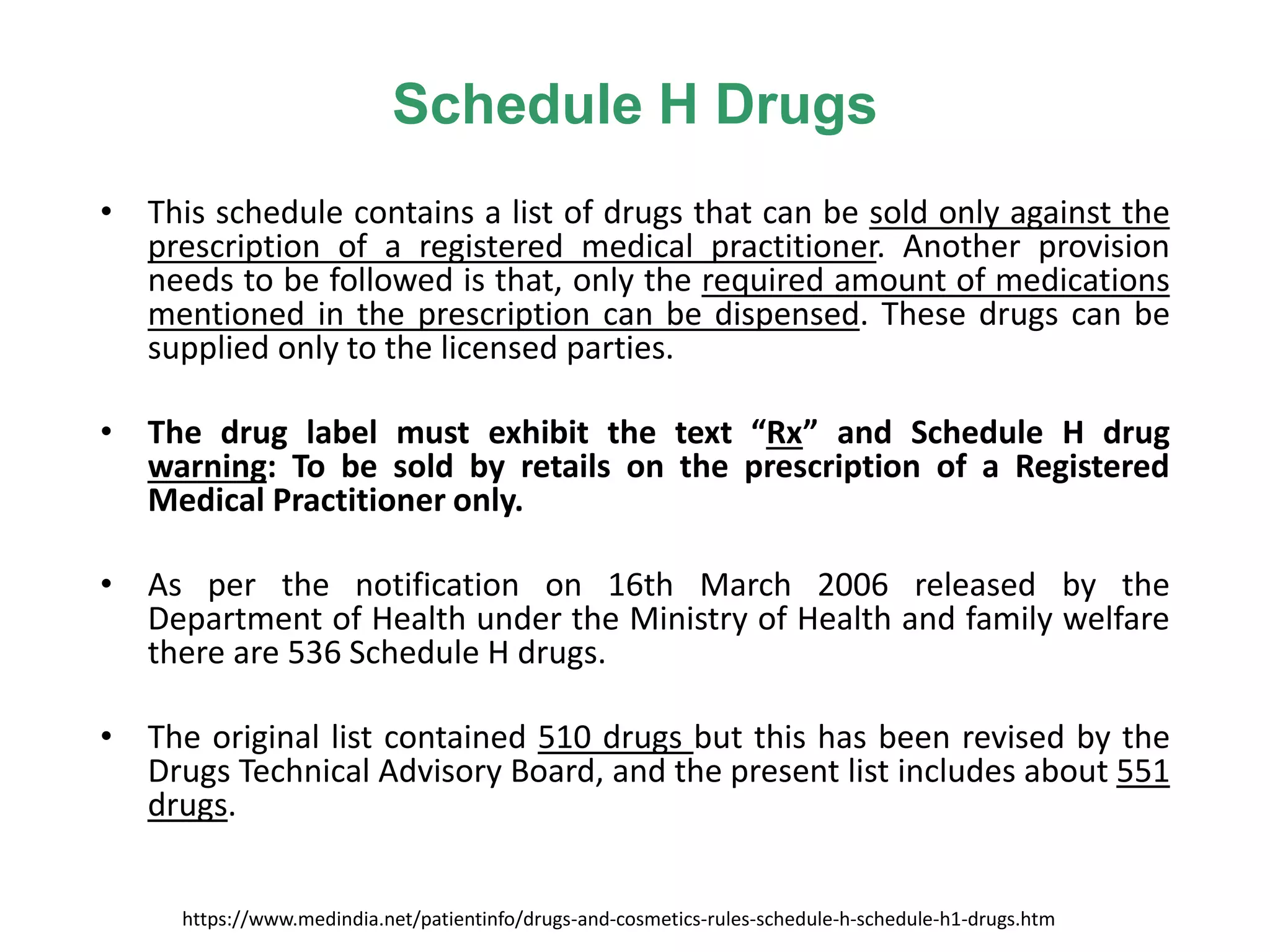 Drug Regulations, Acts and other Legal Aspects | PPTX