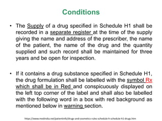 Drug Regulations, Acts and other Legal Aspects | PPTX