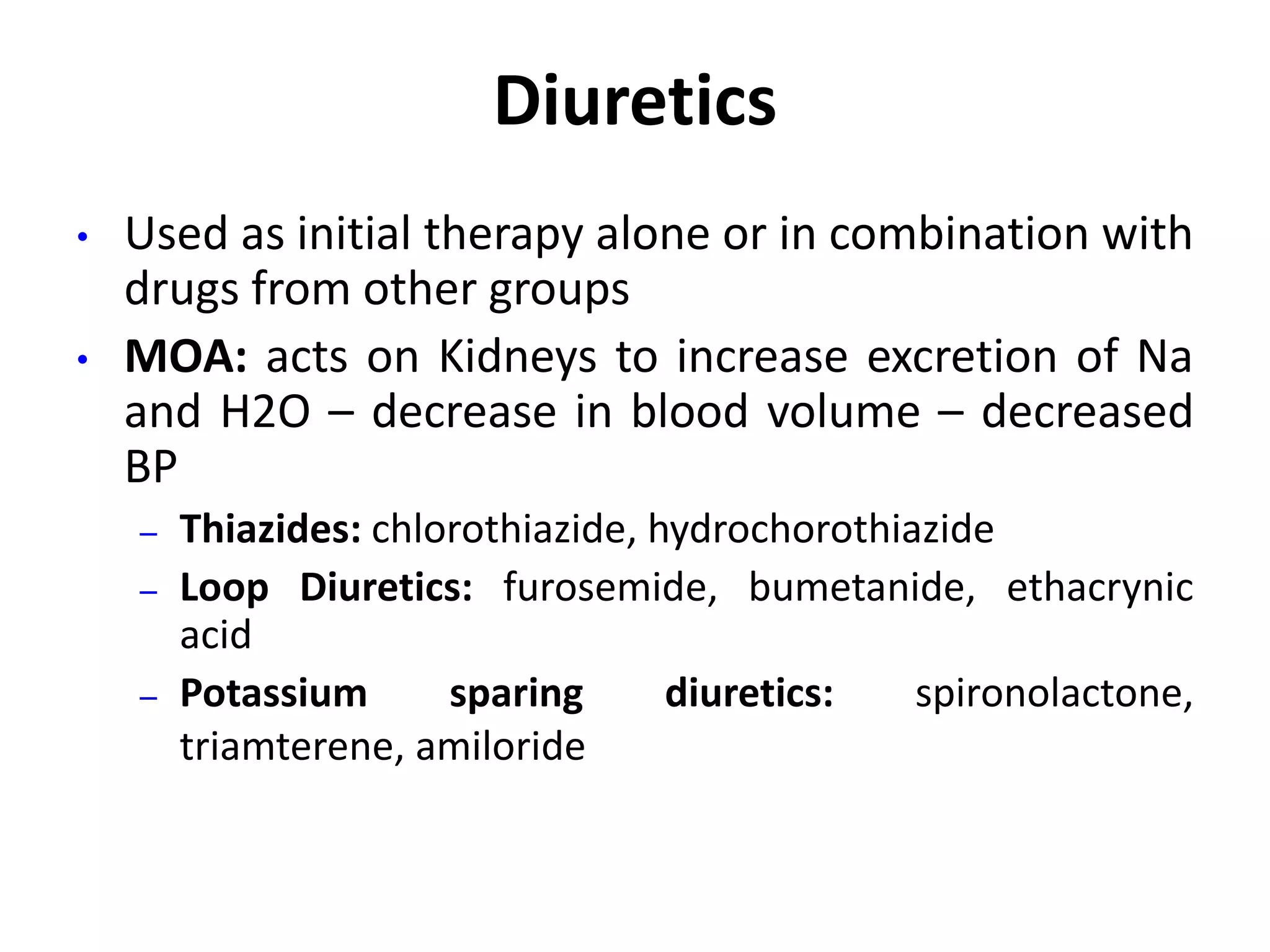 PH1.27 Describe the mechanisms of action, types, doses, side effects ...
