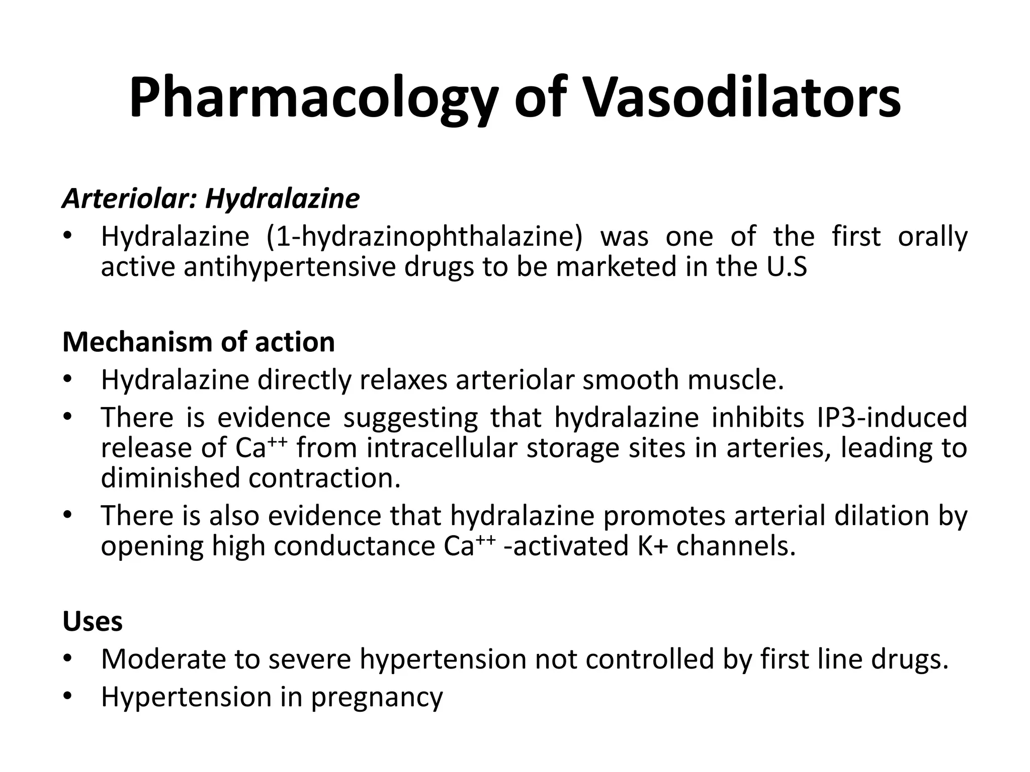 PH1.27 Describe the mechanisms of action, types, doses, side effects, indications and ...
