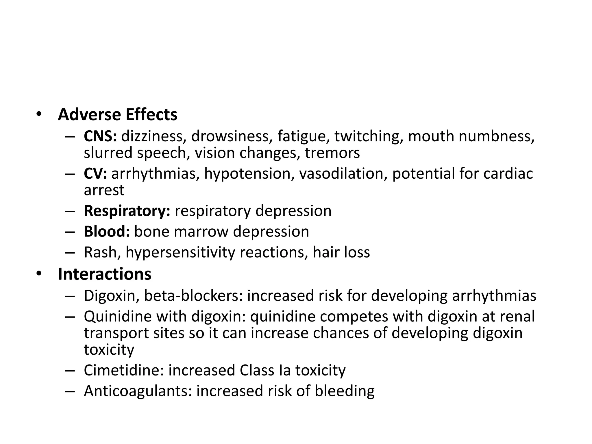 PH1.30 Describe the mechanisms of action, types, doses, side effects ...