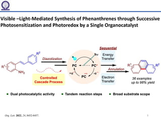Synthesis of phenanthrenes using visible light | PPT
