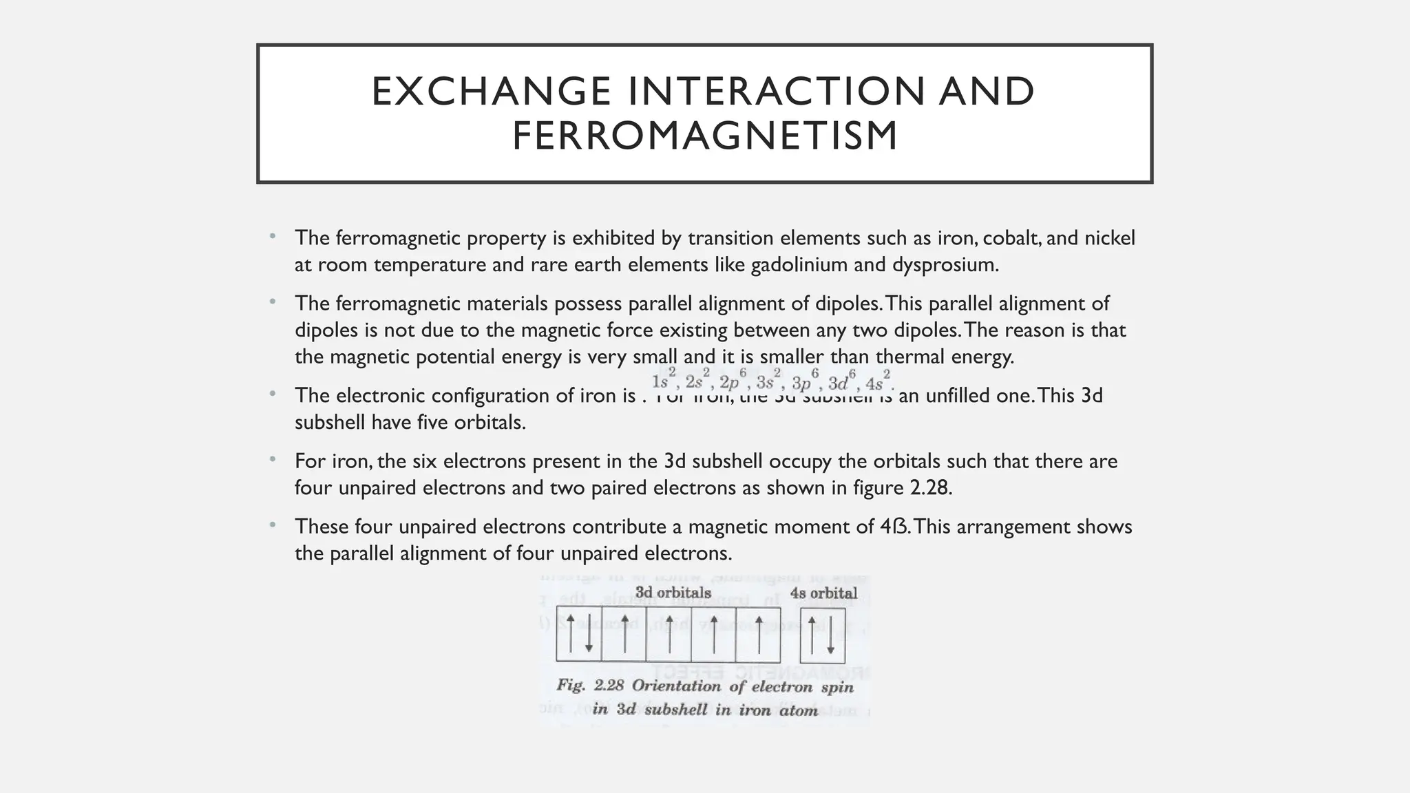Origin of Ferromagnetism and Exchange interaction ph3256.pptx