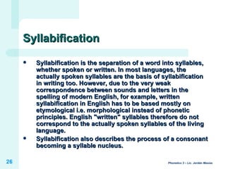 Ph3 Introduction To The Syllable | PPT | Science